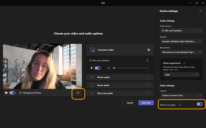 Nieuw | Spiegel je camera in Microsoft Teams – Femke Cornelissen